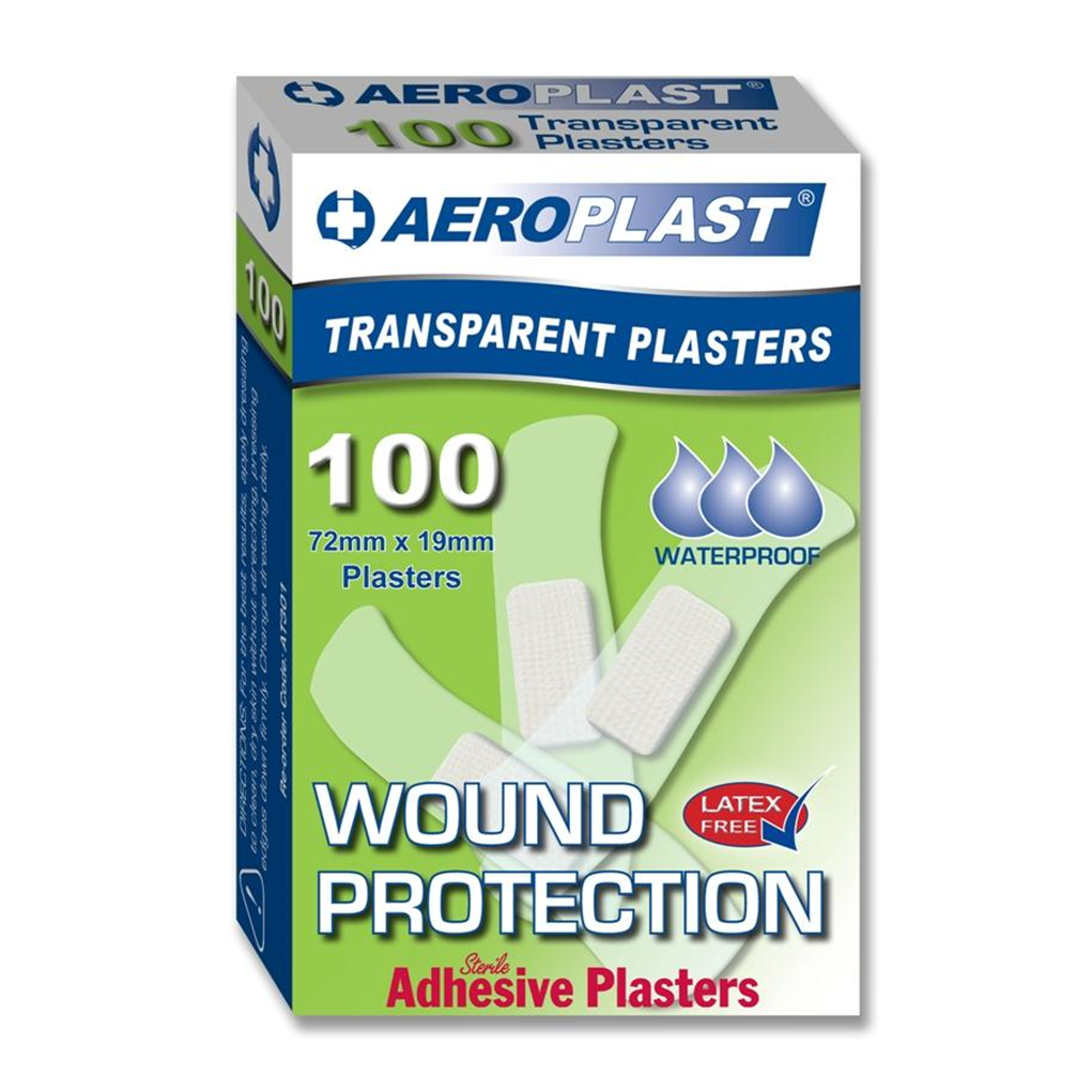 Transparent Waterproof Dressings - Standard Strip - 72x19mm | 72 x 19mm ...