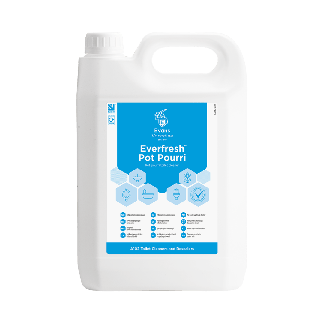 Evans Vanodine Everfresh Pot Pourri | Toilet Cleaner & Descaler