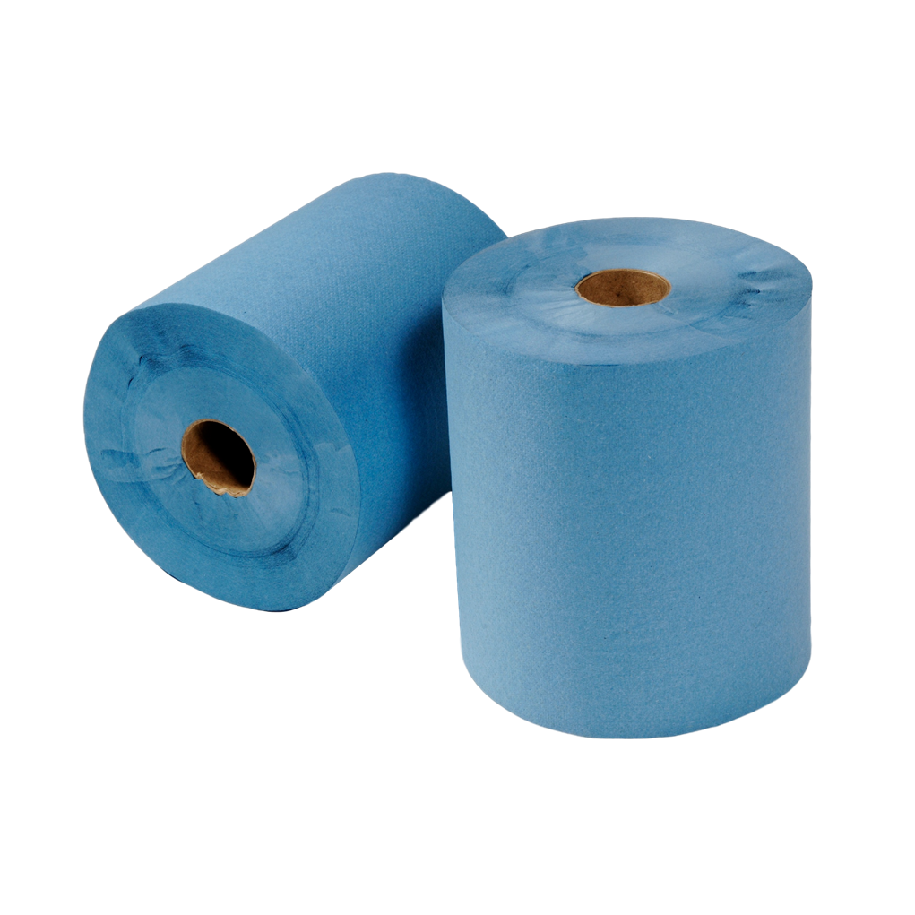 Blue Embossed Centre Feed Rolls | 2ply Centrefeed | Blue Roll